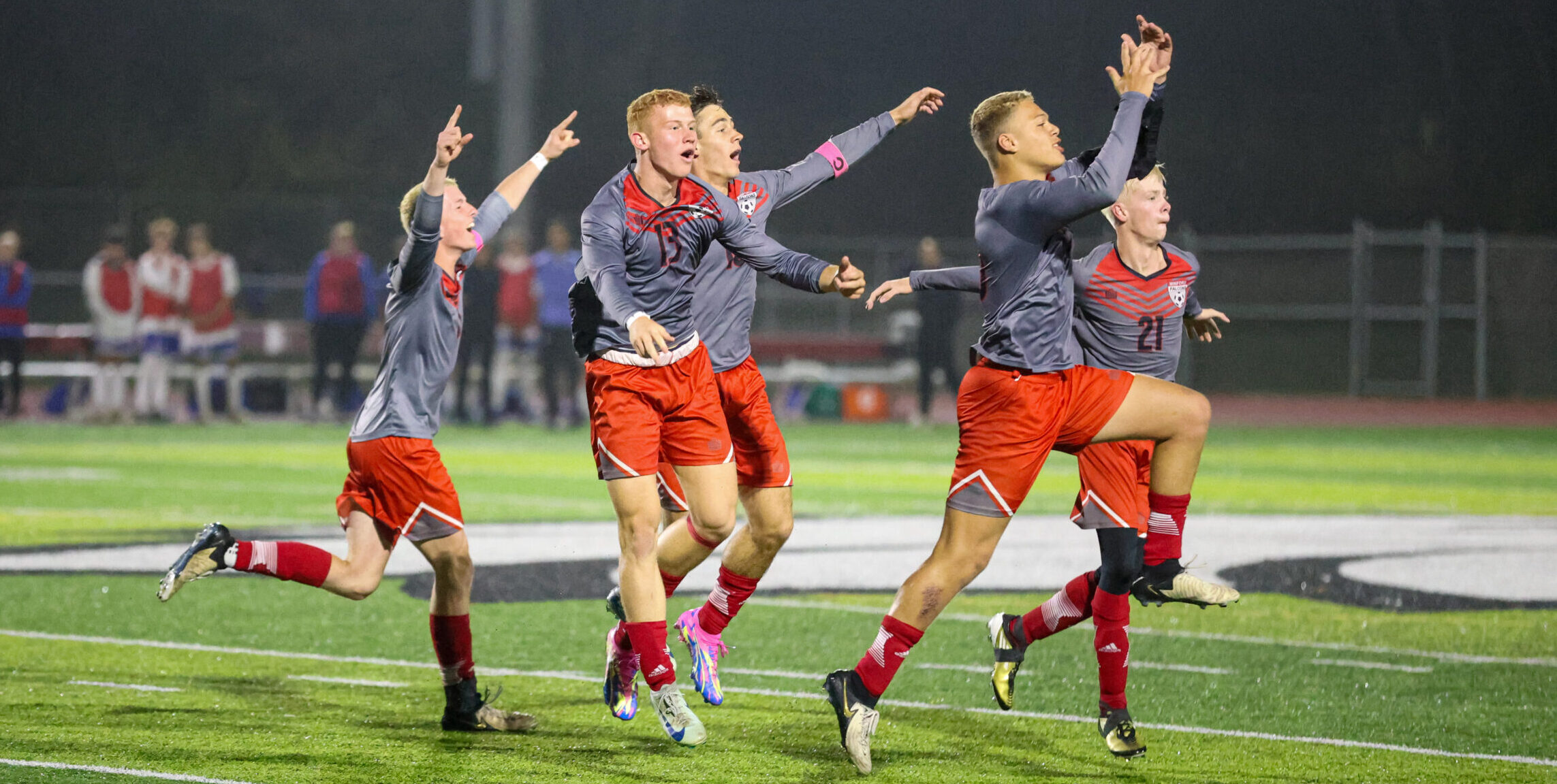 First half surge sends Falcons soaring to state championship game
